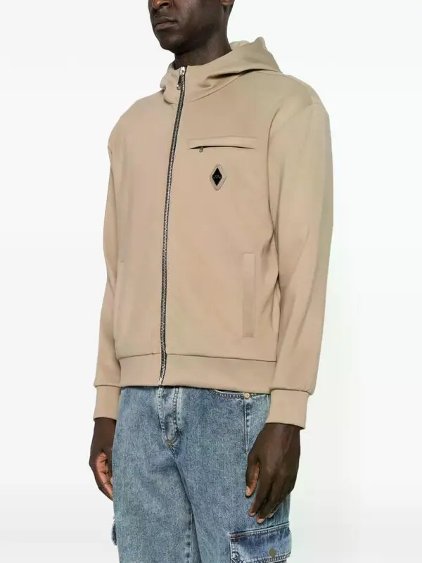 YES LONDON Logo-patch Hooded Jacket