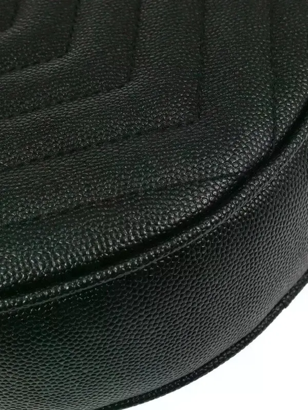 Saint Laurent Vinyle Chevron-quilted Shoulder Bag