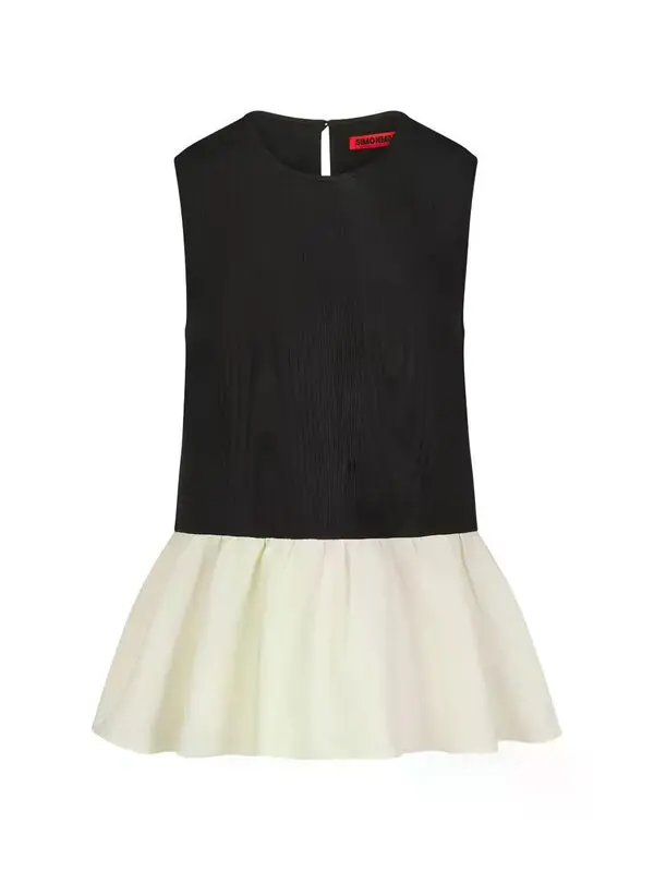 SIMONMILLER Iris Moire Peplum Top