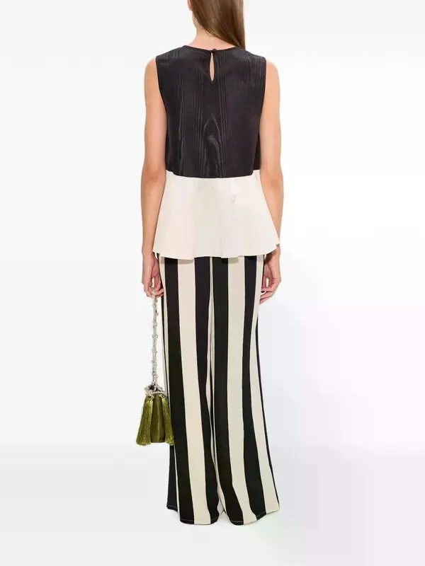 SIMONMILLER Iris Moire Peplum Top