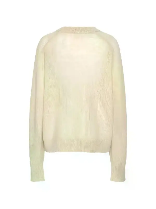 ROTATE BY BIRGER CHRISTENSEN Logo-patch Raglan-sleeve Sweater