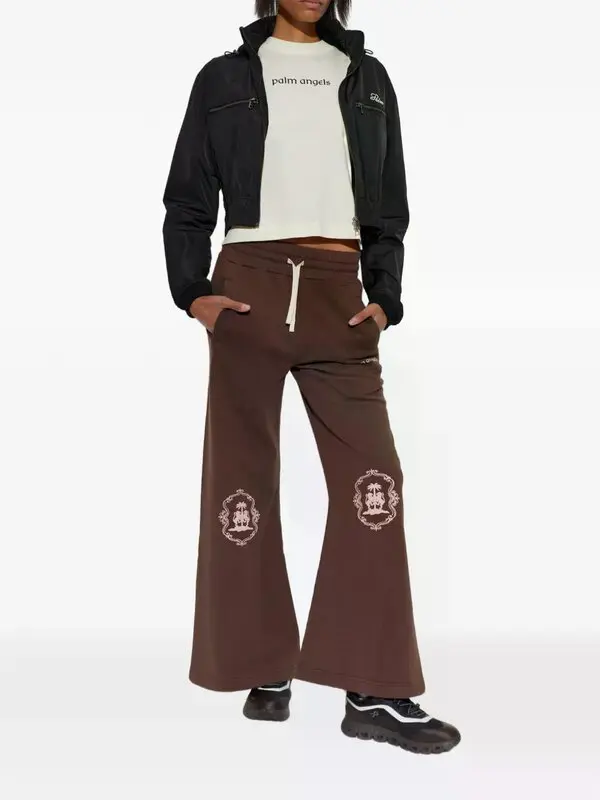 Palm Angels Hooded Logo-embroidered Jacket
