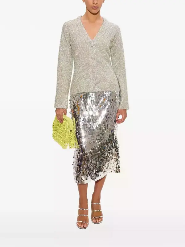 SIMONMILLER Briar Tinsel-knit Cardigan