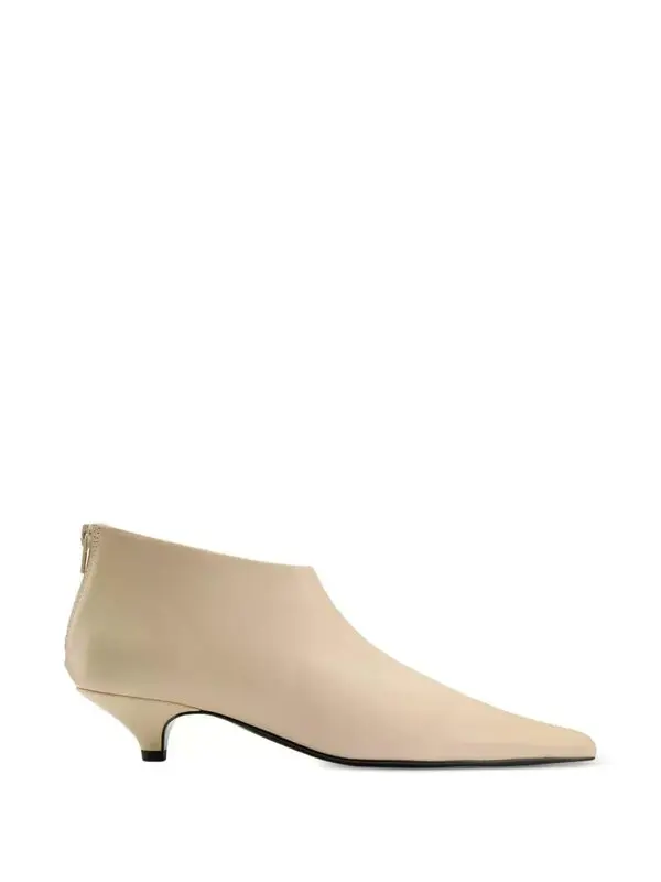 SIMONMILLER Arrow Leather Ankle Boots - Neutrals