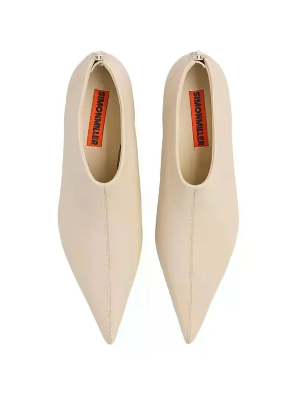 SIMONMILLER Arrow Leather Ankle Boots - Neutrals