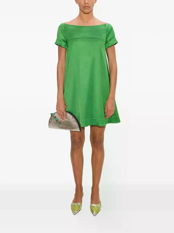 SIMONMILLER Taja Satin Mini Dress - Green