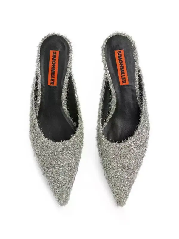 SIMONMILLER Tinsel Arrow Mules