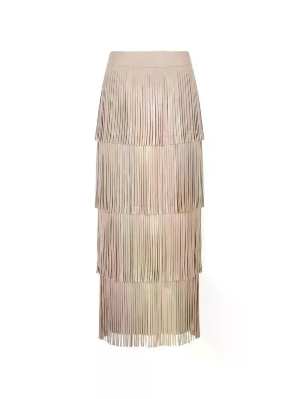 SIMONMILLER Za Za Fringed Maxi Skirt