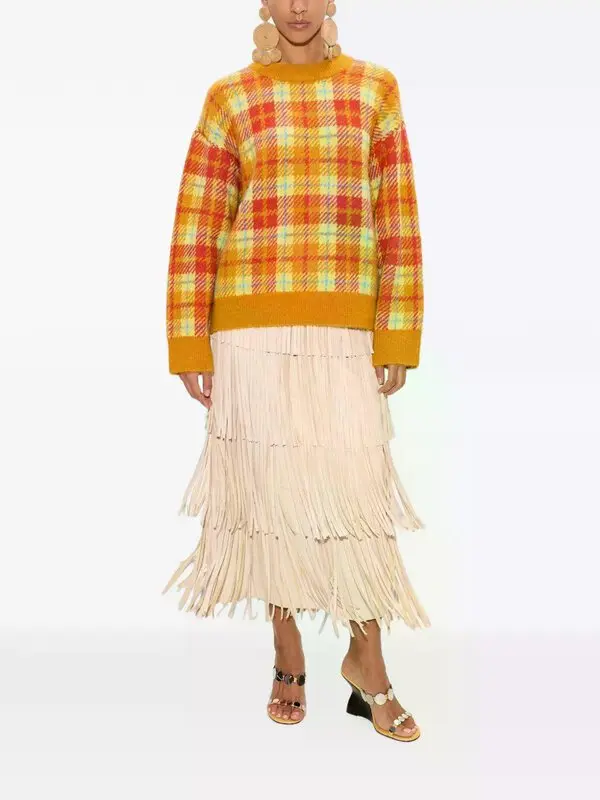 SIMONMILLER Za Za Fringed Maxi Skirt