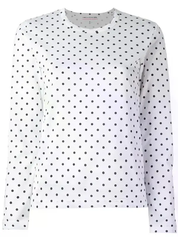 Comme Des Garçons Polka Dot Longsleeved T-shirt