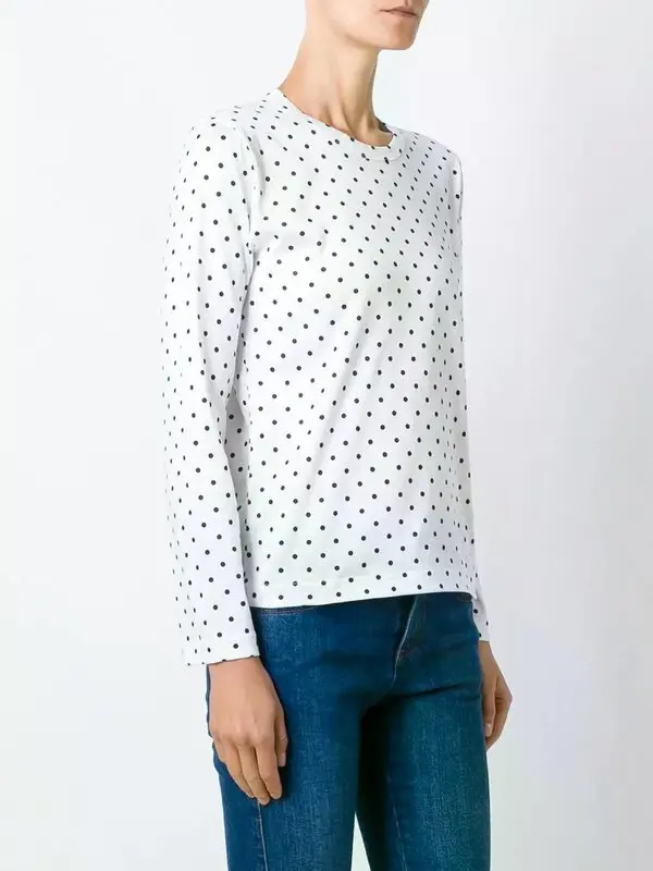 Comme Des Garçons Polka Dot Longsleeved T-shirt