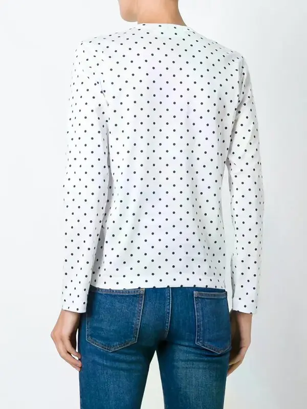 Comme Des Garçons Polka Dot Longsleeved T-shirt