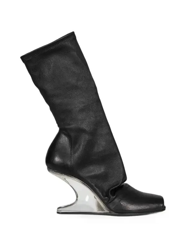 Rick Owens Cantilever Open-toe Wedge Boots