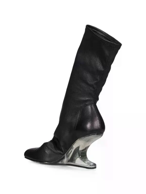 Rick Owens Cantilever Open-toe Wedge Boots
