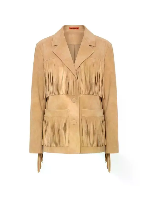 SIMONMILLER Mabel Fringe-trimmed Jacket
