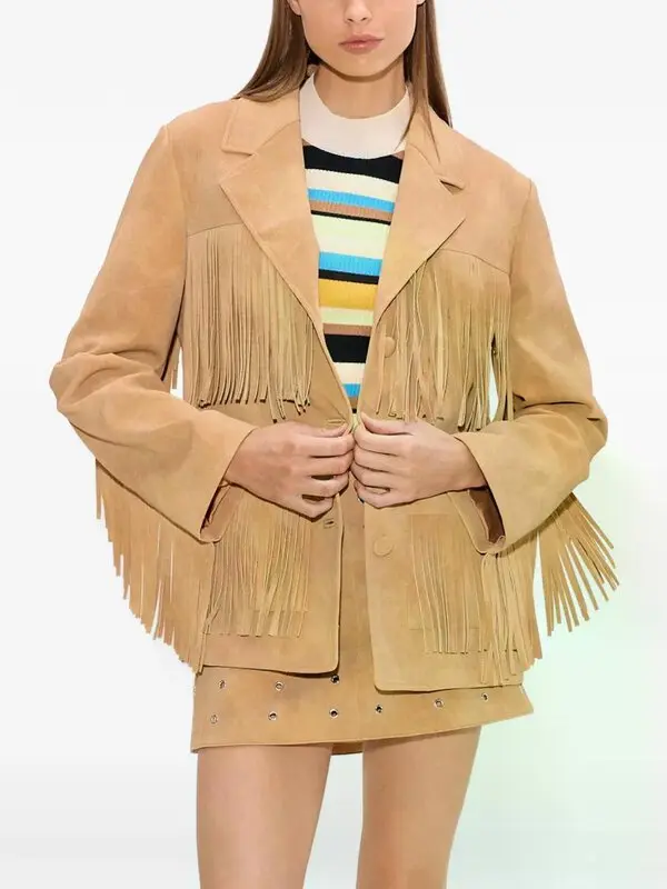 SIMONMILLER Mabel Fringe-trimmed Jacket
