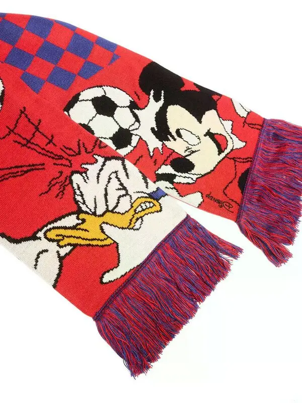 Adidas X Brain Dead X Disney Fringed Scarf - Red