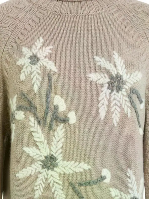 P.a.r.o.s.h Embroidered Roll-neck Sweater