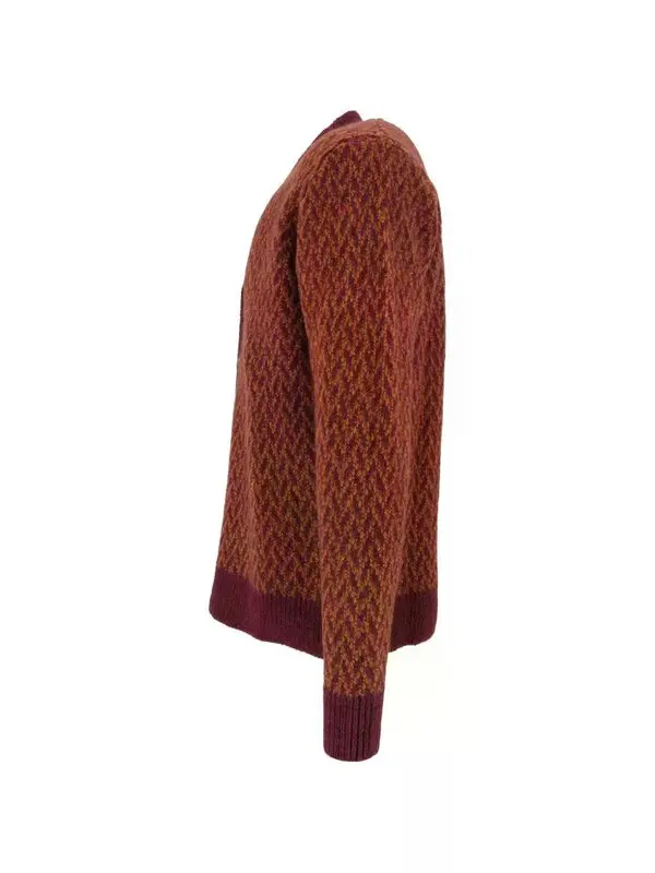 FILIPPO DE LAURENTIIS Herringbone-pattern Cardigan
