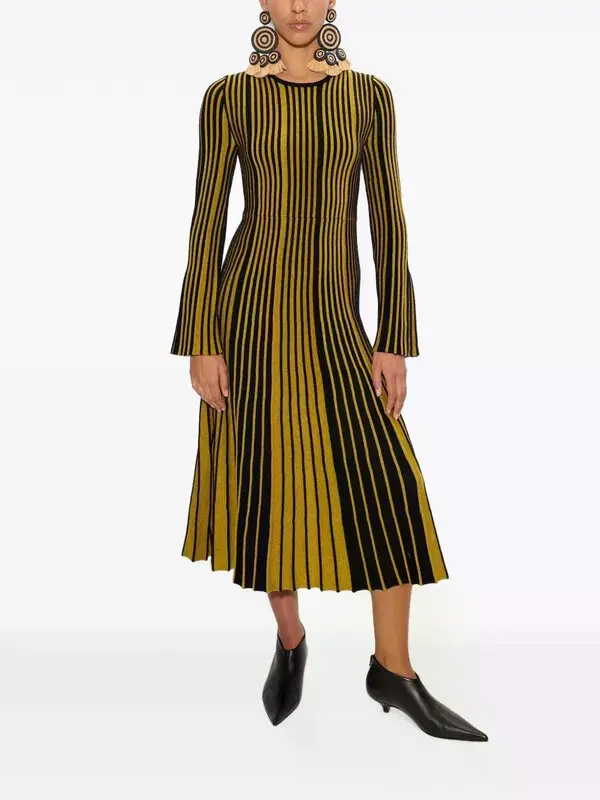SIMONMILLER Celia Ribbed Knit Midi Dress - Yellow