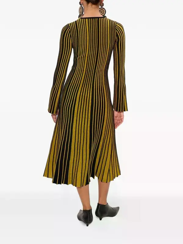 SIMONMILLER Celia Ribbed Knit Midi Dress - Yellow
