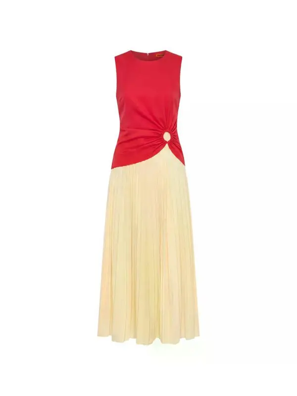SIMONMILLER Cori Pleated Midi Dress