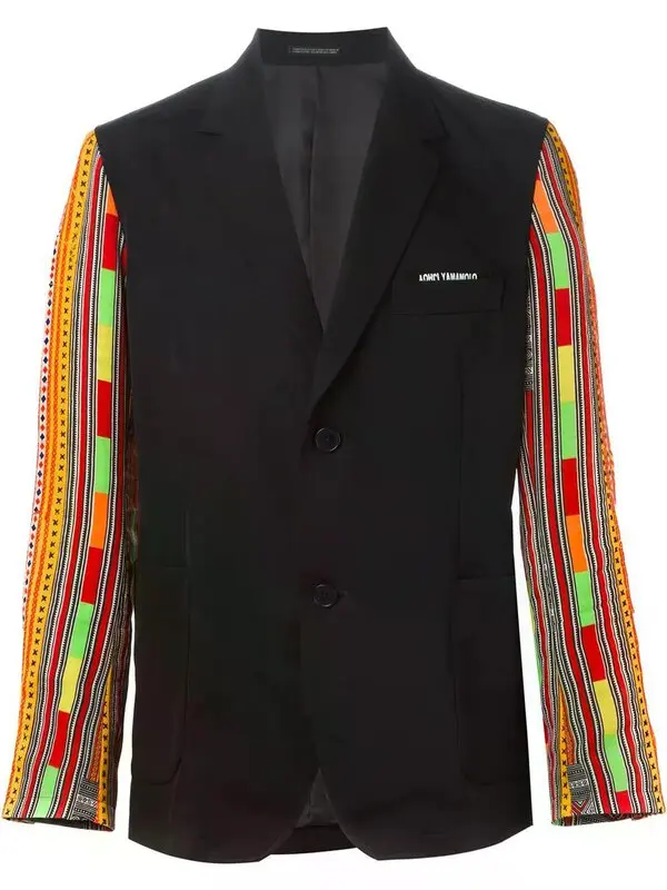 Yohji Yamamoto Contrast Sleeve Blazer