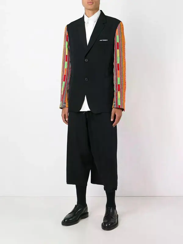 Yohji Yamamoto Contrast Sleeve Blazer