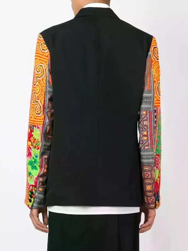 Yohji Yamamoto Contrast Sleeve Blazer
