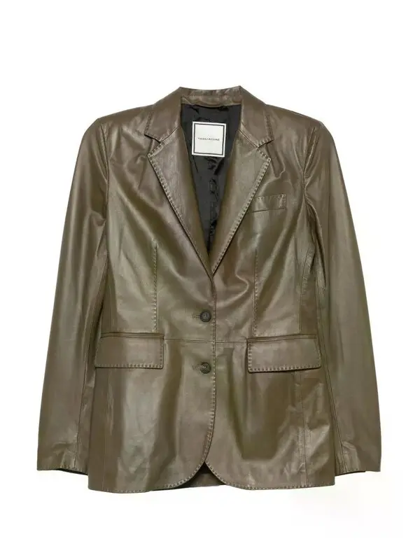 Tagliatore Leather Single-breasted Jacket