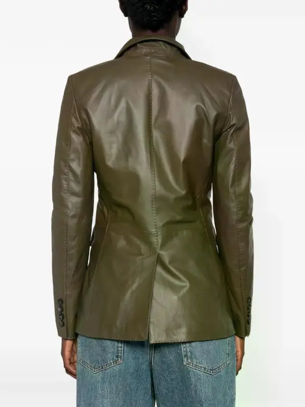 Tagliatore Leather Single-breasted Jacket