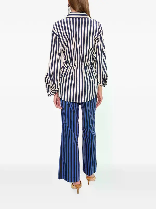 SIMONMILLER Pia Striped Poplin Trousers