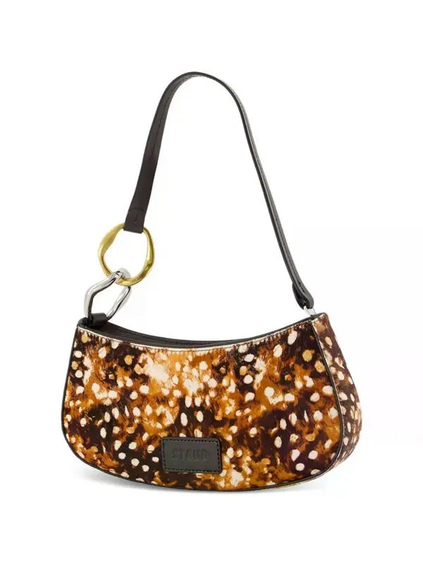 Staud Ollie Haircalf Shoulder Bag - Brown