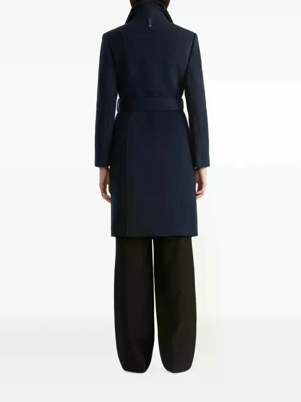 Mackage Norita-zz Belted Wool Coat - Blue