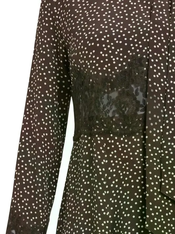 P.a.r.o.s.h Polka-dot Maxi Dress - Brown