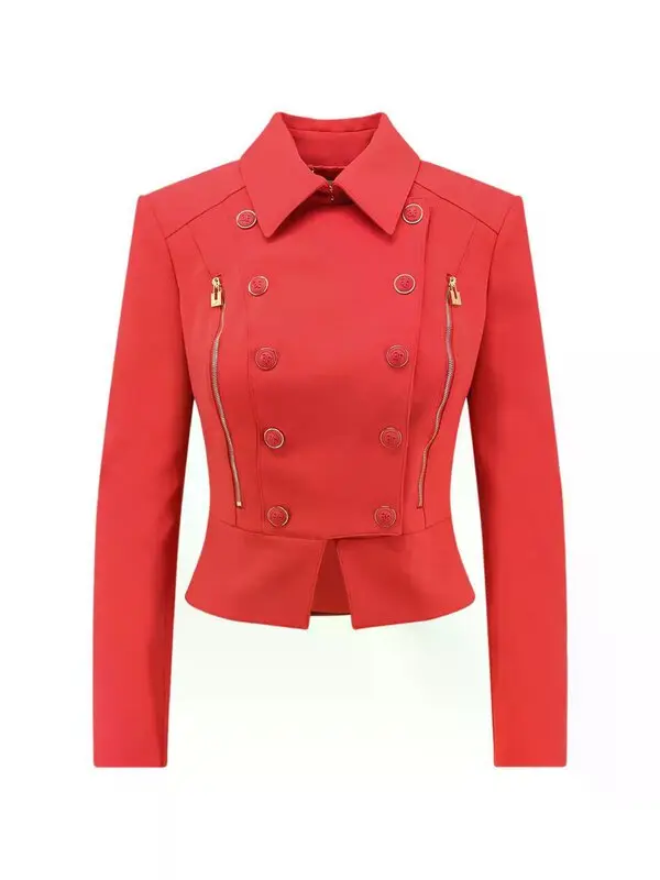 Elisabetta Franchi Double-breasted Peplum Jacket