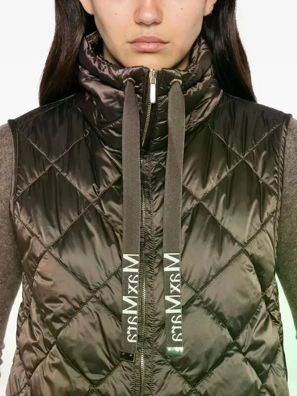 Max Mara Quilted Gilet - Brown