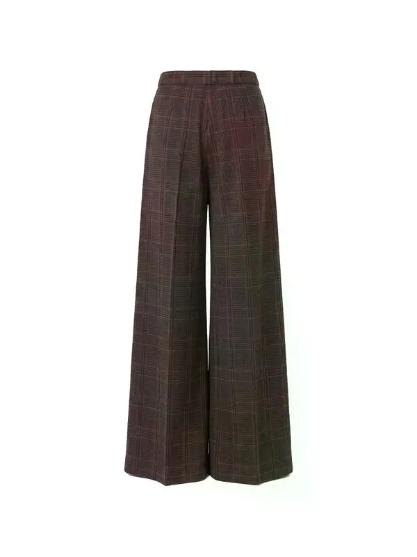 Max Mara Plaid-pattern Trousers