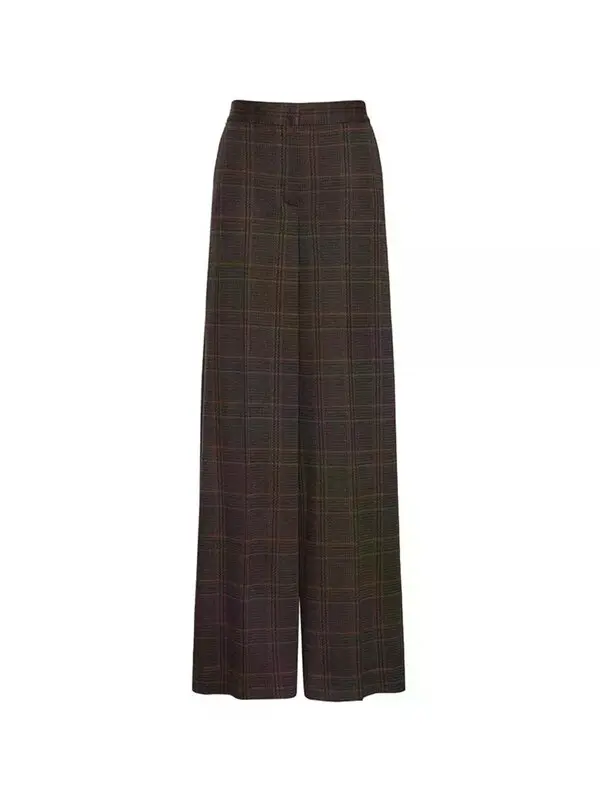 Max Mara Plaid-pattern Trousers - Brown