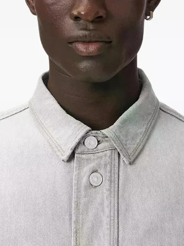 ALLSAINTS Albin Denim Shirt - Grey