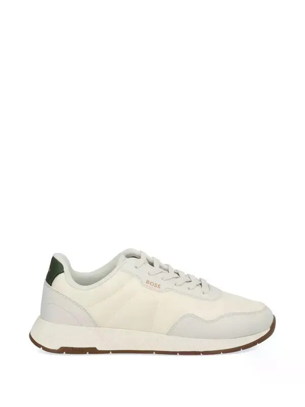 BOSS Titanium Runn Panelled Mesh Sneakers - Neutrals