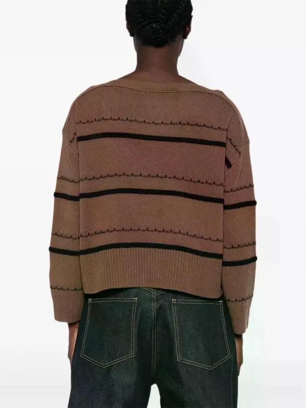 PENNYBLACK Horizontal-stripe Boat-neck Sweater