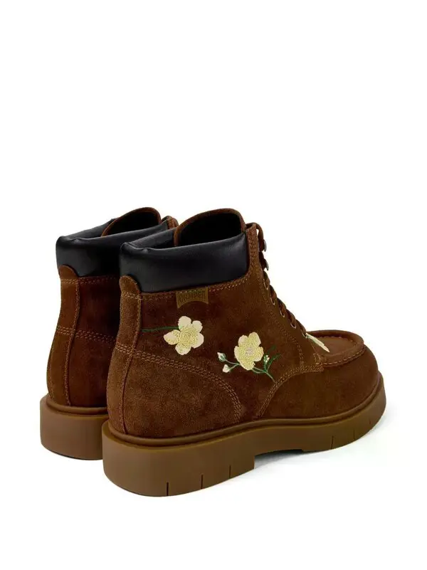 Camper Alaro Twins Floral-embroidered Boots