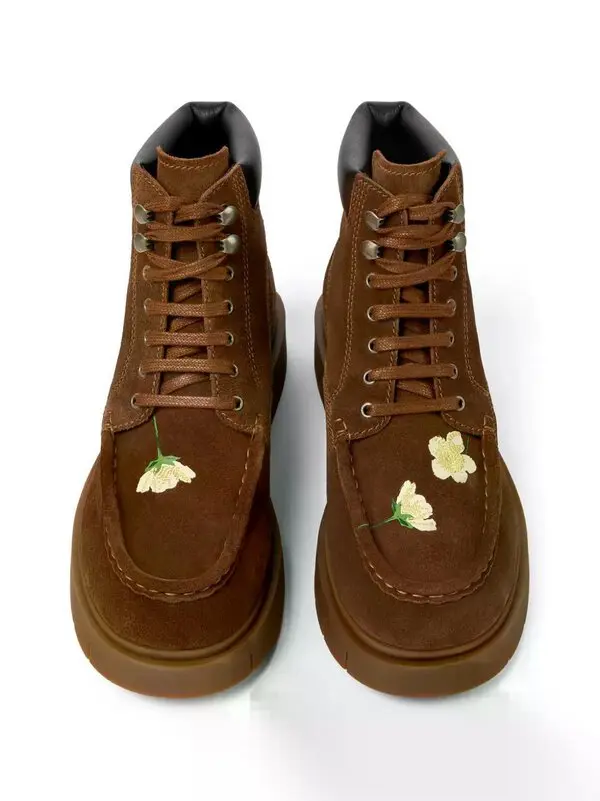 Camper Alaro Twins Floral-embroidered Boots