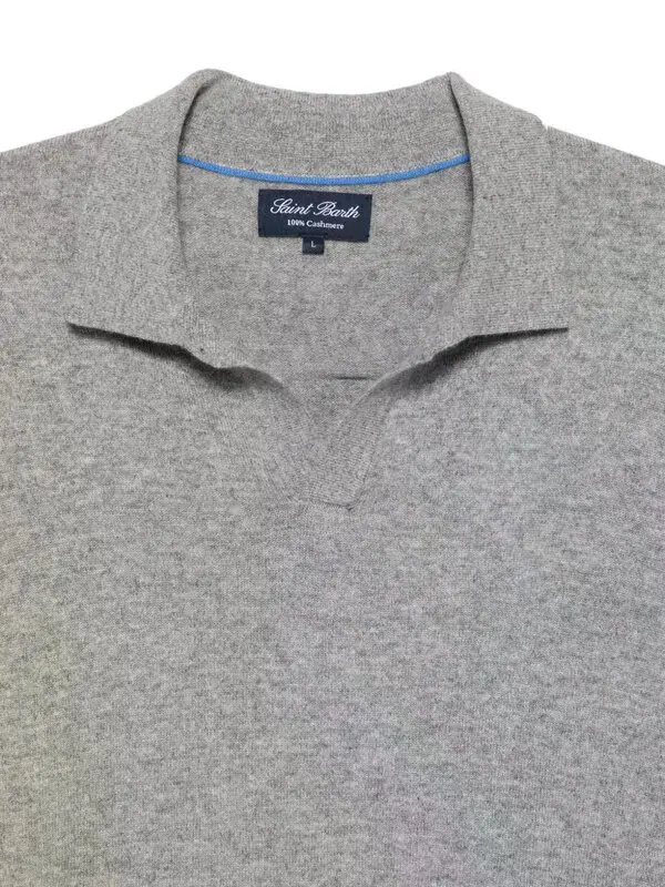 MC2 SAINT BARTH Cashmere Polo-collar Sweater