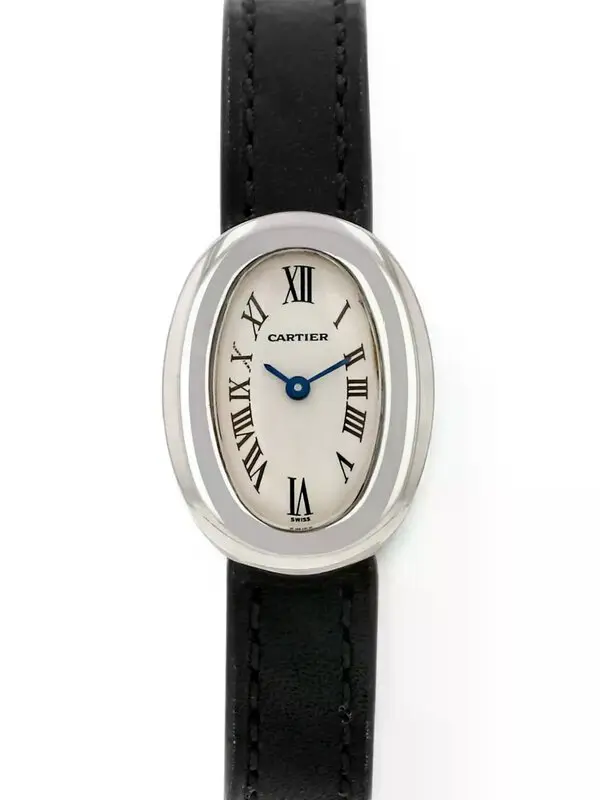 Cartier 1990s Mini Baignoire 25mm Watch - White