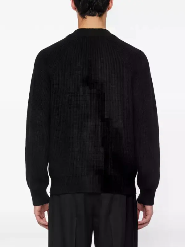 Comme Des Garçons Zip-fastening Knitted Cardigan