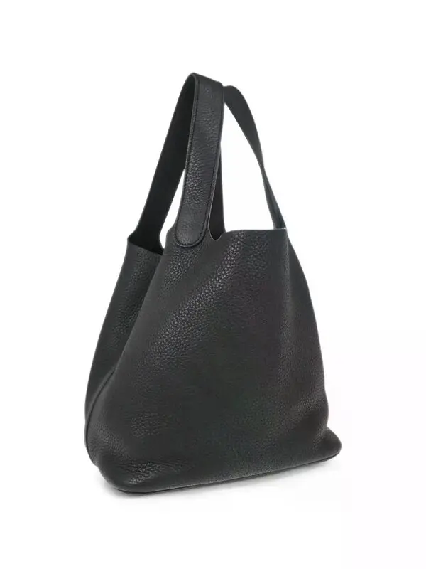 Hermès 2017 22 Picotin Lock Taurillon Clemence Shoulder Bag - Black