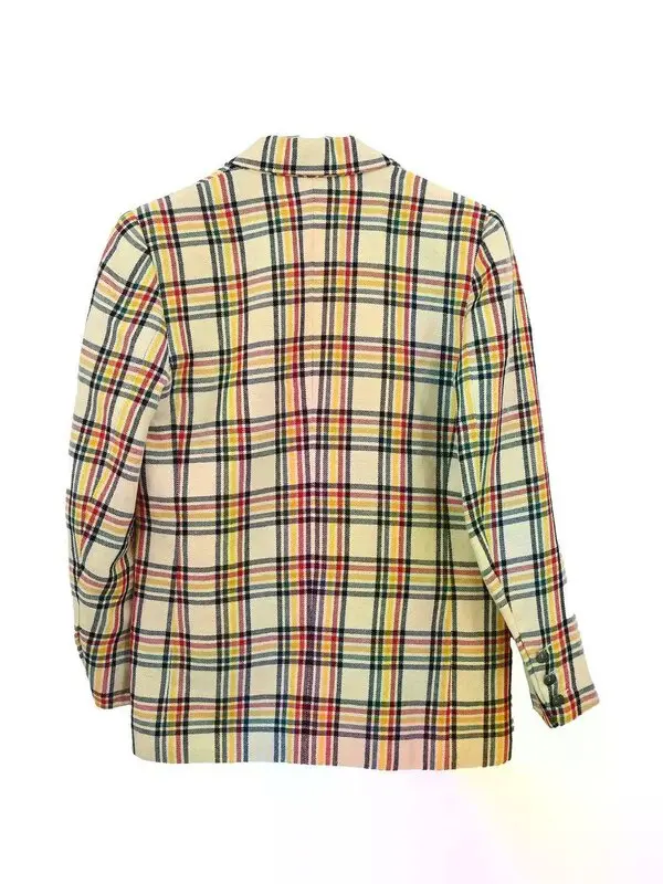 Hermès Double-breasted Check-pattern Blazer