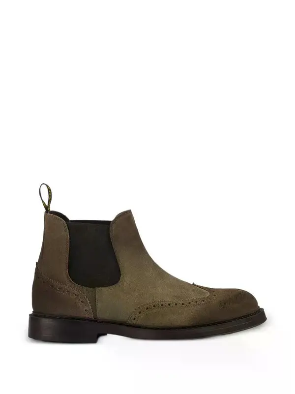 DOUCAL'S Brogue-detail Suede Boots
